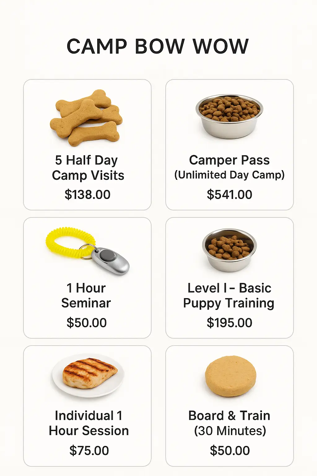 Camp Bow Wow Prices - PriceListo