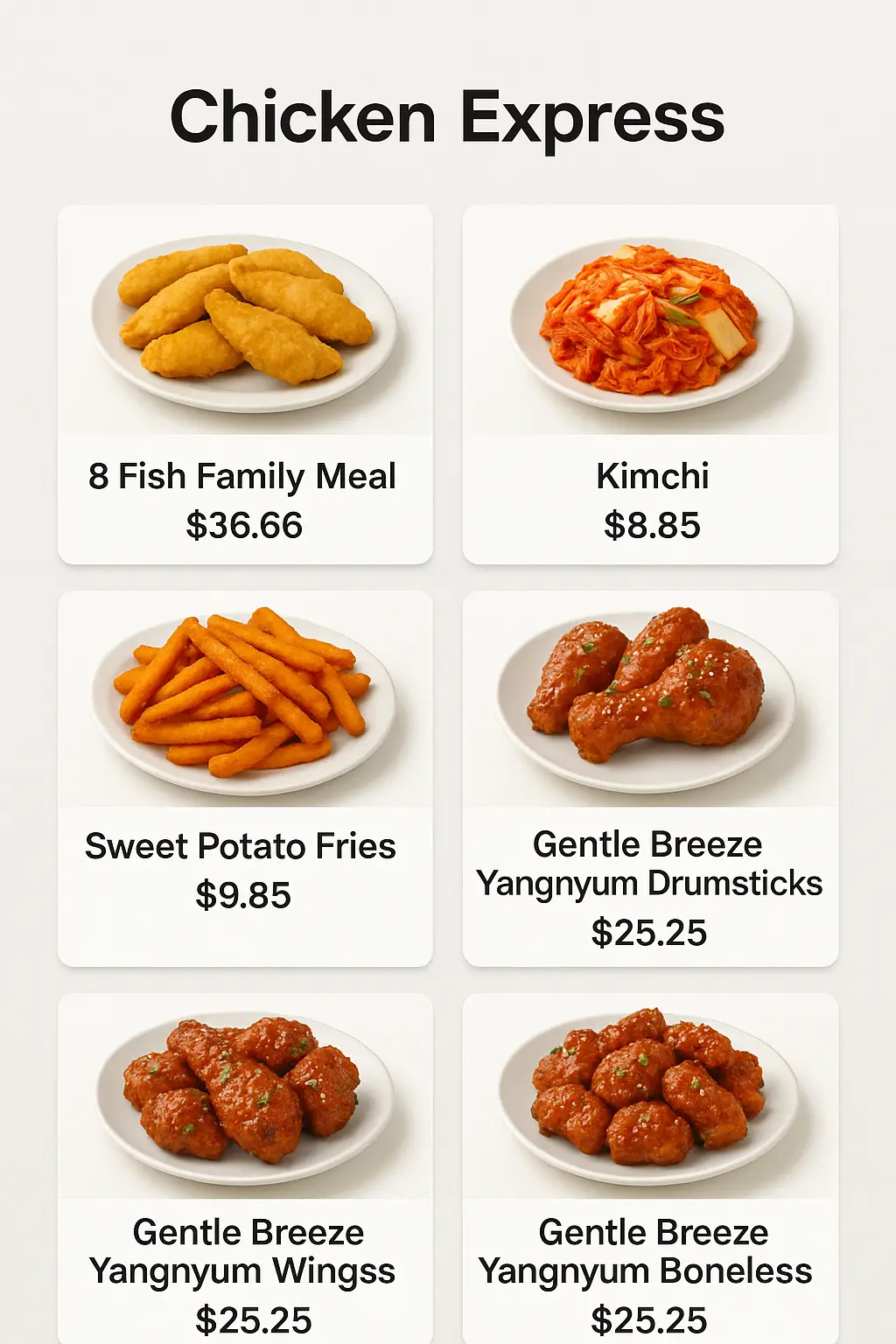 Chicken Express Menu Prices - PriceListo