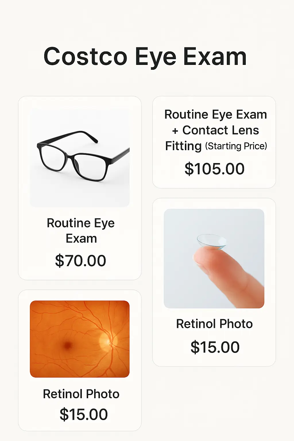 Costco Eye Exam Prices - PriceListo