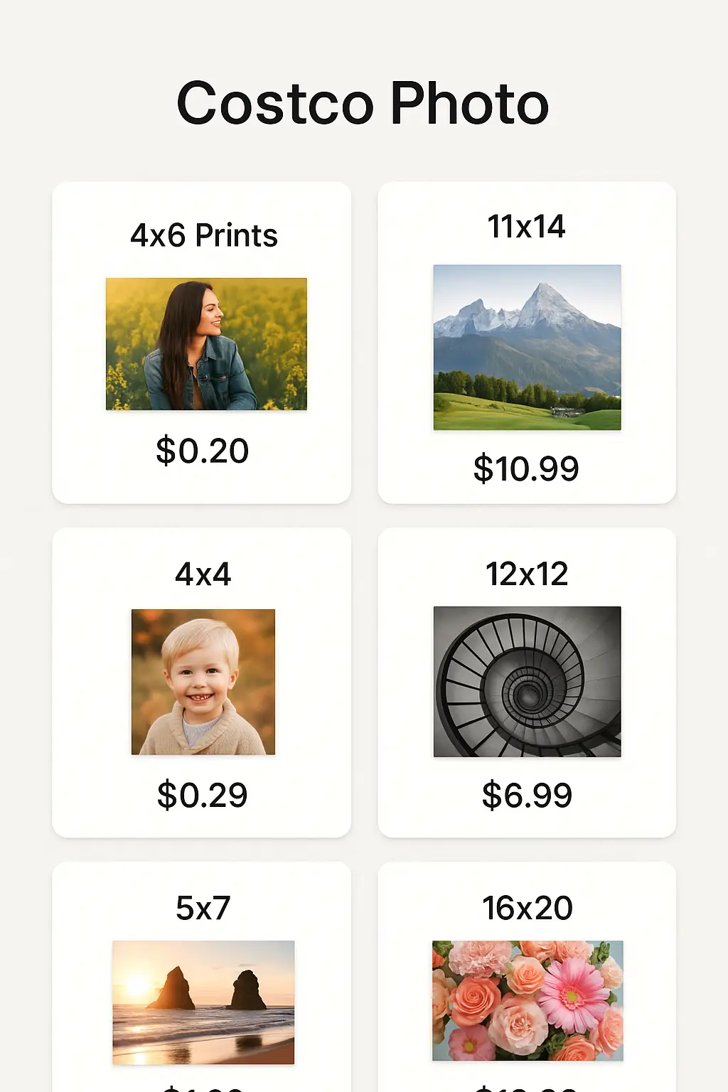 Costco Photo Print Cost - PriceListo