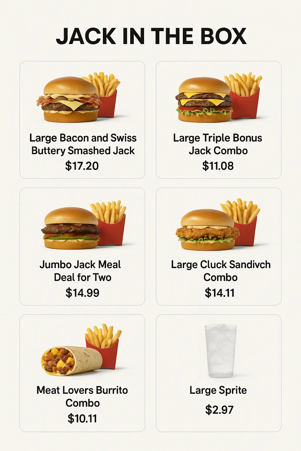 Jack In The Box Menu Prices - PriceListo
