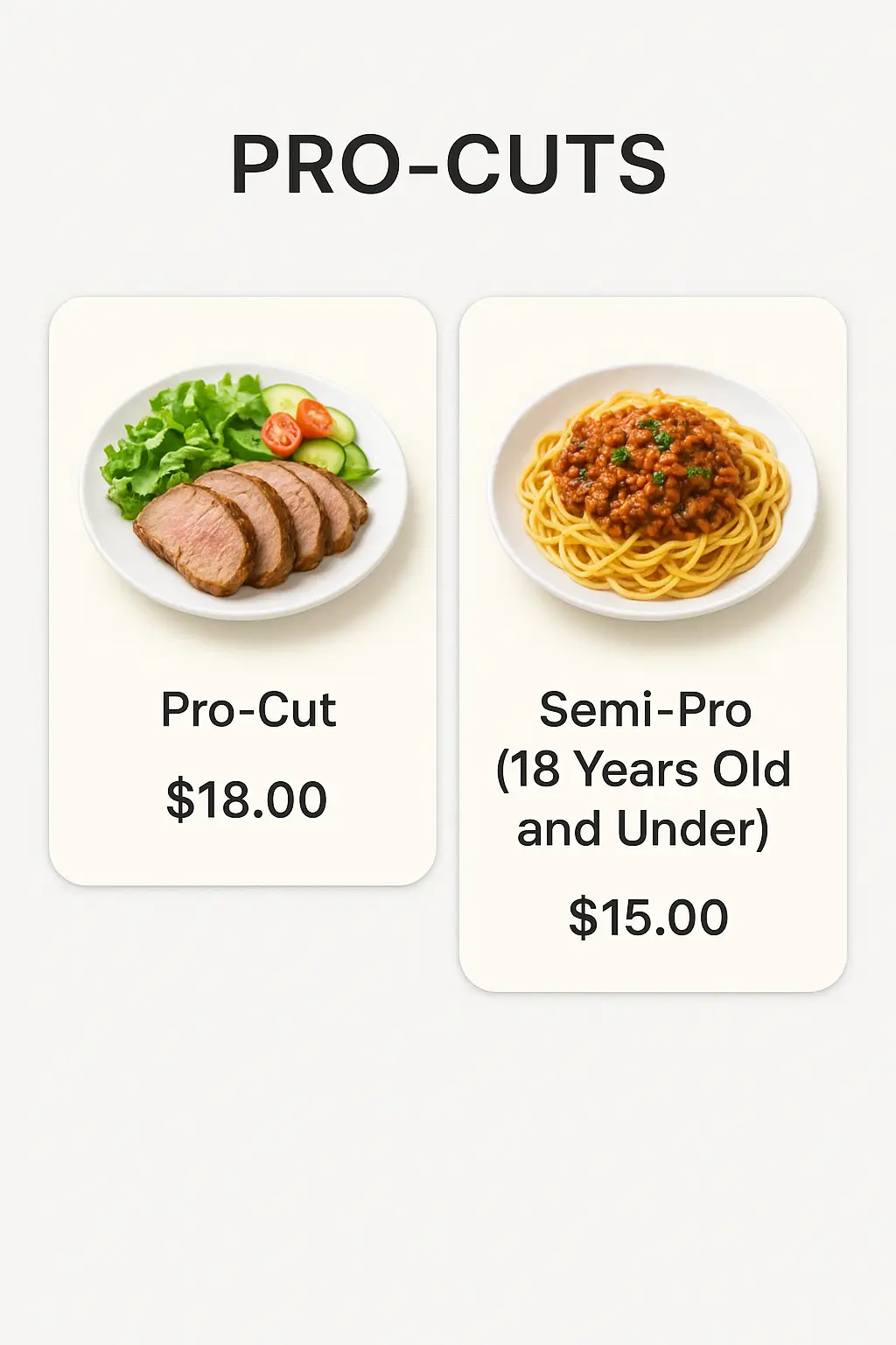 Pro-Cuts Prices - PriceListo