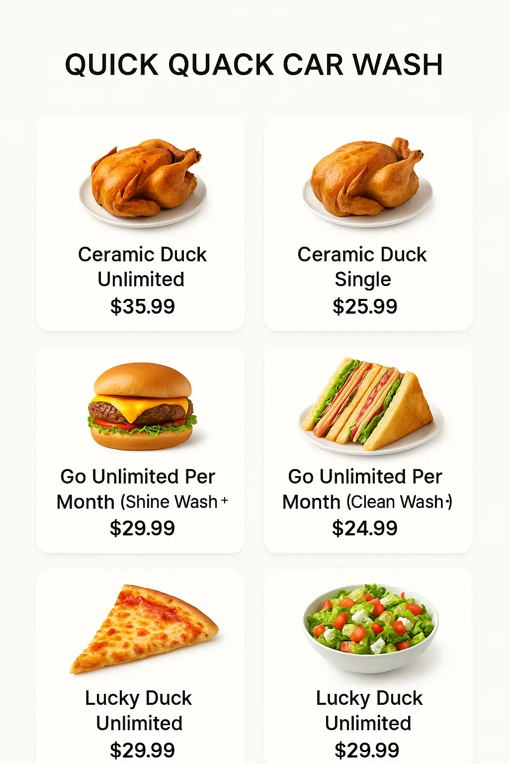 Quick Quack Car Wash Prices - PriceListo