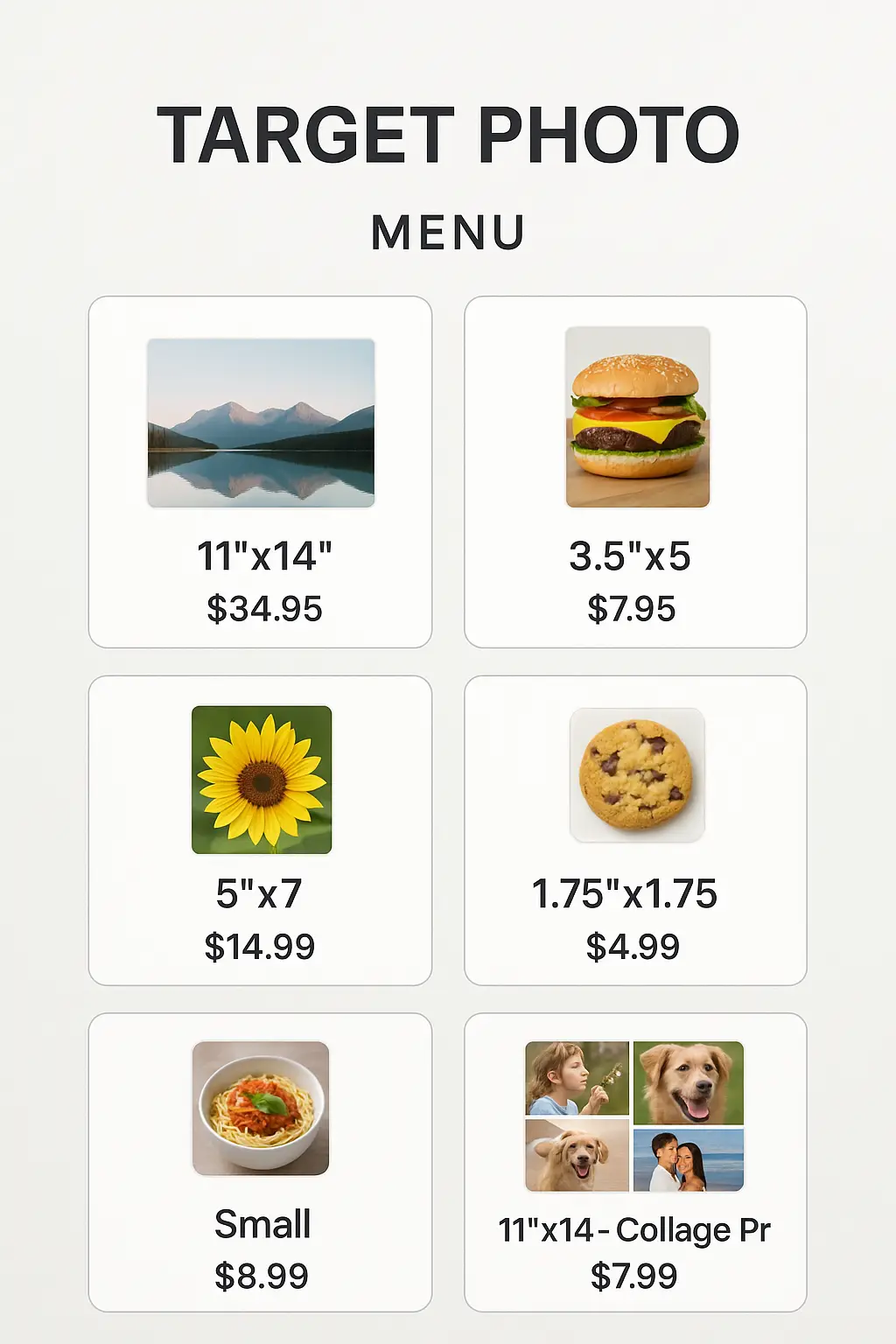Target Photo Print Cost - PriceListo